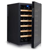 China 154L Luxury Air Cooling Wine Display Cooler 46 Bottles Red Wine Refrigerator for sale