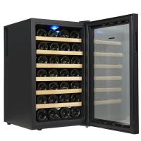 China 154L Luxury Air Cooling Wine Display Cooler 46 Bottles Red Wine Refrigerator for sale