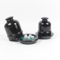 China Black Wooden Dice Shaker Cup Casino Game Accessory Craps Shaker 5cm for sale