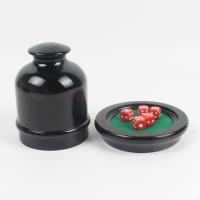 China Black Wooden Dice Shaker Cup Casino Game Accessory Craps Shaker 5cm for sale