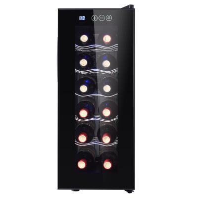 China 12 Bottle Wine Cooler Cabinet 260x495x680mm Thermoelectric Portable Wine Cellar for Home for sale