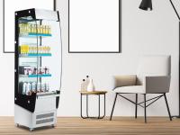 China 250L Commercial Open Air Cooler Display Fridge for Supermarket Drink Showcase 220V for sale