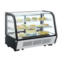 China Commercial Countertop Cake Refrigerated Display Case 160L 220V LED Lighting for sale