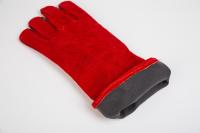 China Cowhide Fireproof Welding Hand Gloves 38cm Heat Resistant for Oven Stove Welder for sale
