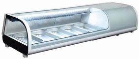 China Countertop Commercial Fridge Sushi Display Case Mini Cooler Refrigerator for sale
