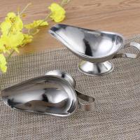 China Stainless Steel Gravy Boat with Handle 8 oz for Restaurant Commercial Use for sale