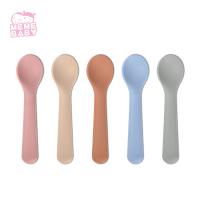 China BSCI Baby Silicone Fork And Spoon Tablewares Dinnersets Non Toxic for sale