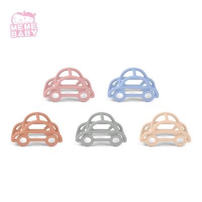 China Unisex Soft Silicone Teether Foldable BPA Free Infants Teething Sensory Toy for sale