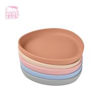 China BSCI Baby Silicone Dinner Plate Eco Friendly Silicone Childrens Plates for sale