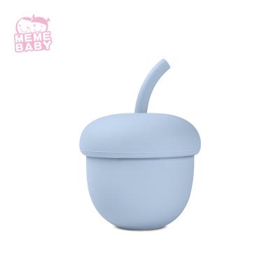 China ODM Silicone Training Sippy Cup For Baby Kids Drinking Microwave safe for sale