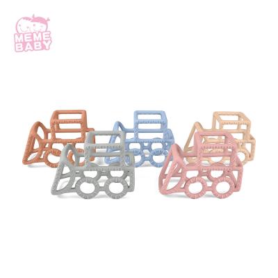 China Chewable Soft Silicone Teether Soothing Teeth Growing Pain Food Grade Silicone Sensory Toy for sale