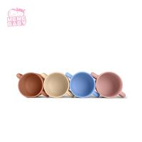 China Blue Pink Silicone Sippy Cup Water Drinking Cup Food Grade for sale