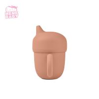 China No Spill Silicone Sippy Cup Learning Water Baby Cup With Lid Straw for sale