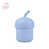 China Cute Cake Shape Silicone Sippy Cup Eco Nodic Christmas Kids Dinner Gift Set for sale