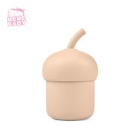 China Cute Cake Shape Silicone Sippy Cup Eco Nodic Christmas Kids Dinner Gift Set for sale