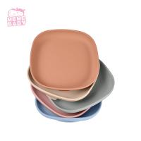 China Baby Silicone Feeding Plate LFGB BSCI Infants Essentials Toddlers With Strong Suction for sale
