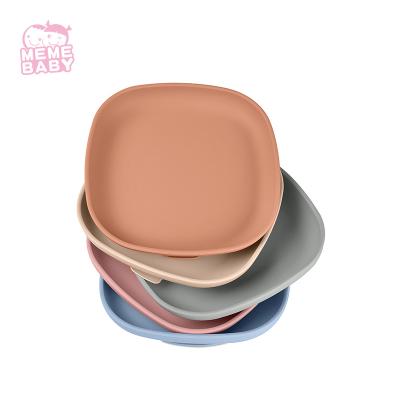China Baby Silicone Feeding Plate LFGB BSCI Infants Essentials Toddlers With Strong Suction for sale