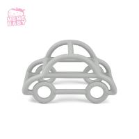 China Sensory Molar Car Shape Silicone Baby Teether Kids Teething Toys Christmas Gift Set for sale