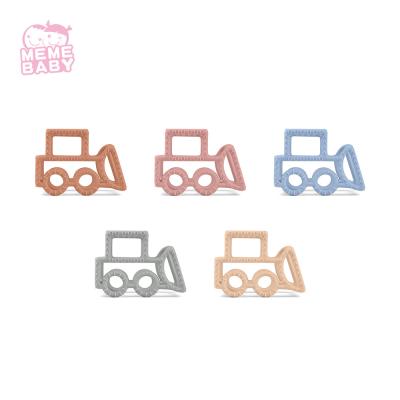 China Non Toxic Silicone Molar Teether Chewable Cute Disney Car Kids Play Teething Rattle Toy for sale