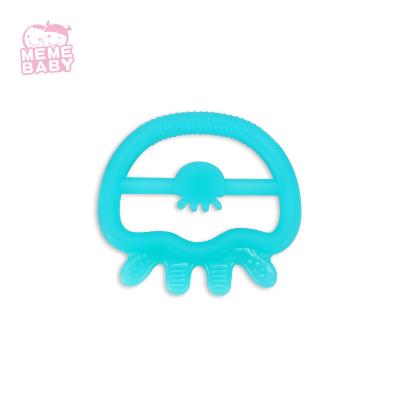 China LFGB Toddler soft Silicone Teether Food Grade BPA Free Eco Friendly Jellyfish Animal for sale