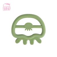 China LFGB Toddler soft Silicone Teether Food Grade BPA Free Eco Friendly Jellyfish Animal for sale