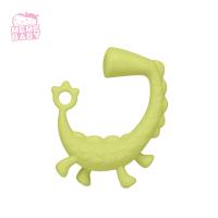 China Bpa Free Funny Dinosaur Chew Silicone Baby Teether For Toddler for sale