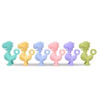 China Adorable Silicone Dinosaur Teether Teether Gingival Pain Relief As Kids Gift for sale