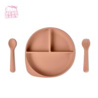 China Leak Proof Silicone Dinner Plate Silicone Dishware Non Slip for sale