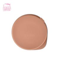 China Self Feeding Silicone Dinner Plate Divided Food Grade Beige Color for sale