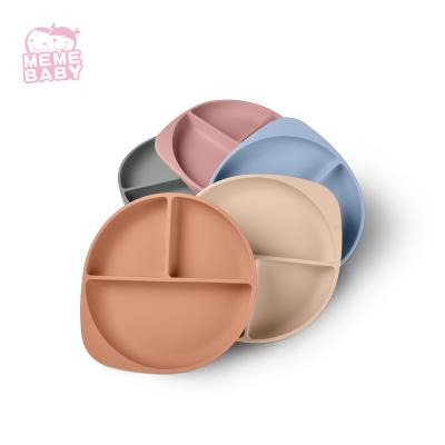 China Silicone Dinner Plate Suction Baby Eco Friendly Durable Newborn Toddler Kid Set for sale