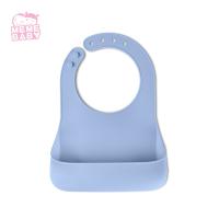 China Comfortable Soft Silicone Weaning Bibs Easy To Clean Customized for sale