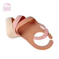 China CPC Approval Durable Adjustable Food Catching Bib For Girls Boys for sale