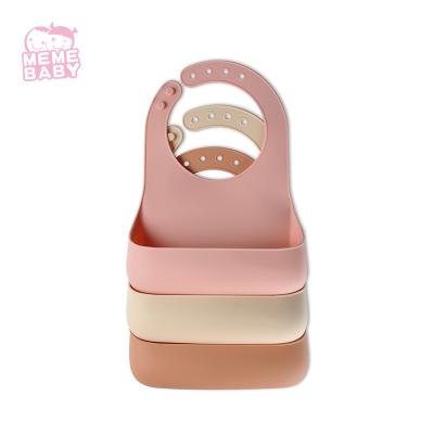 China Waterproof Easy Cleaning Food Catching Bib Multicolor OEM Service for sale