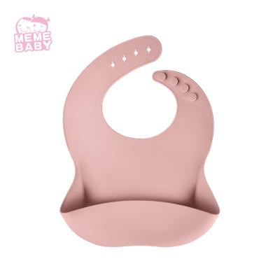 China Sustainable Washable BPA Free Food Catching Bib For Toddlers for sale