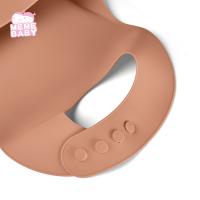 China Waterproof Silicone Food Catching Bib Easily Clean Customized for sale