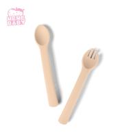 China Minimalist Style Silicone Fork And Spoon Set With BSCI Certificate for sale