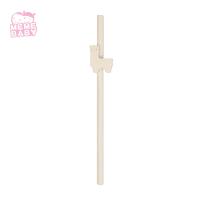 China 7MM Silicone Reusable Straw Animal Tip Foldable Drinking Straw for sale