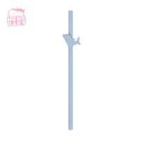 China Animal Clip Silicone Reusable Straw Set Drinking With Tip for sale