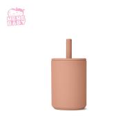 China OEM Service Water Drinking Portable Silicone Straw Cup For Babies for sale