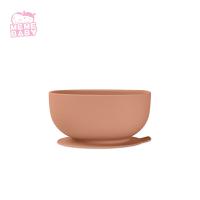China Non Slip food Mixing silicone bowl Bowl With Silicone Lid for sale