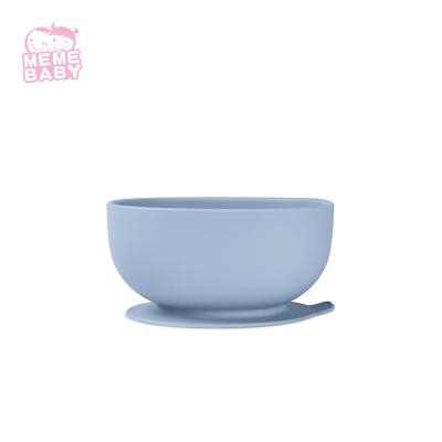 China Non Slip food Mixing silicone bowl Bowl With Silicone Lid for sale