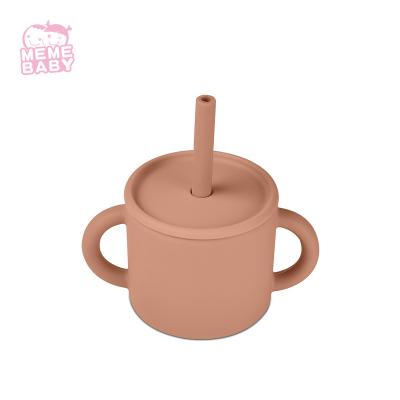 China OEM Welcome Reusable Silicone Cup Large Capacity 220ML Durable With Handles for sale