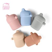 China Anti Drip Microwave Safe Silicone Sippy Cup Baby Use With Lid for sale