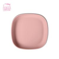 China Microwave  Safe Silicone Dinner Set Clay Beige Pink Blue Grey 18cm for sale