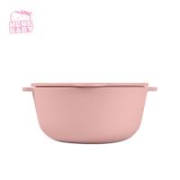 China Food Warmer Silicone Weaning Bowl Multiple Color Choices With Lid Handle for sale