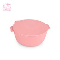 China Soft Food Grade Silicone Weaning Bowl Collapsible Bowl With Lid for sale