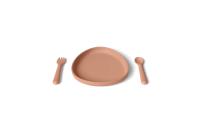 China Baby Feeding No Slip Silicone Bib And Plate Set Waterproof for sale