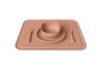 China Microwave Safe Silicone Bib And Plate Set for sale