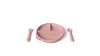 China Food Grade Silicone Bib And Plate Set for sale