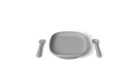 China Waterproof Silicone Suction Weaning Set Silicone Dinnerware Set BPA Free for sale